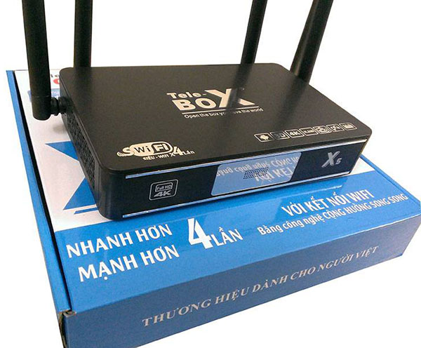 Android Tivi Box TeleBox X5 4 Râu Chính Hãng